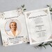Funeral Program, Memorial Digital Template, Instant Download ...