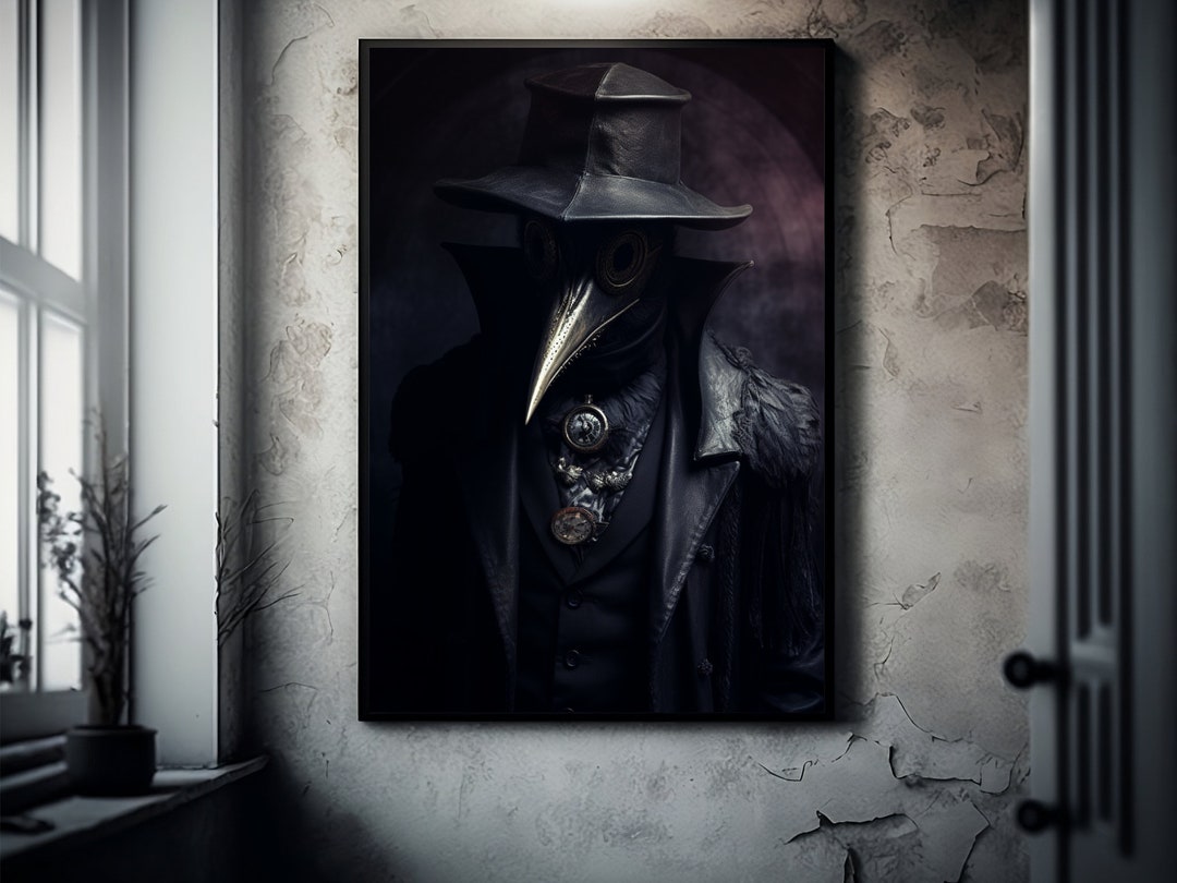 Plague Doctor Gothic Detailed Poster Designed Art Print - Etsy