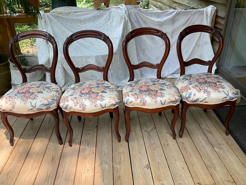 Antique Vintage French Ballon Chairs - Etsy