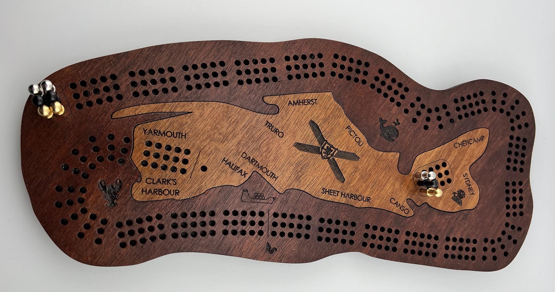 Homemade Cribbage Boards - Original Designs - Atlantic Canada Series - Etsy