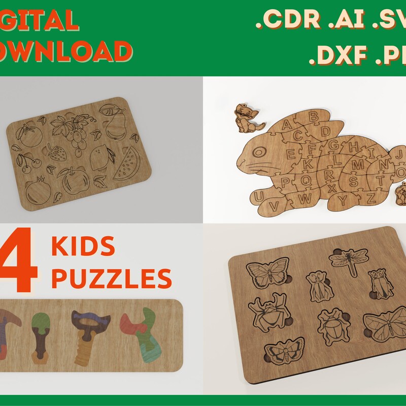 Wooden Bug Puzzles - Etsy