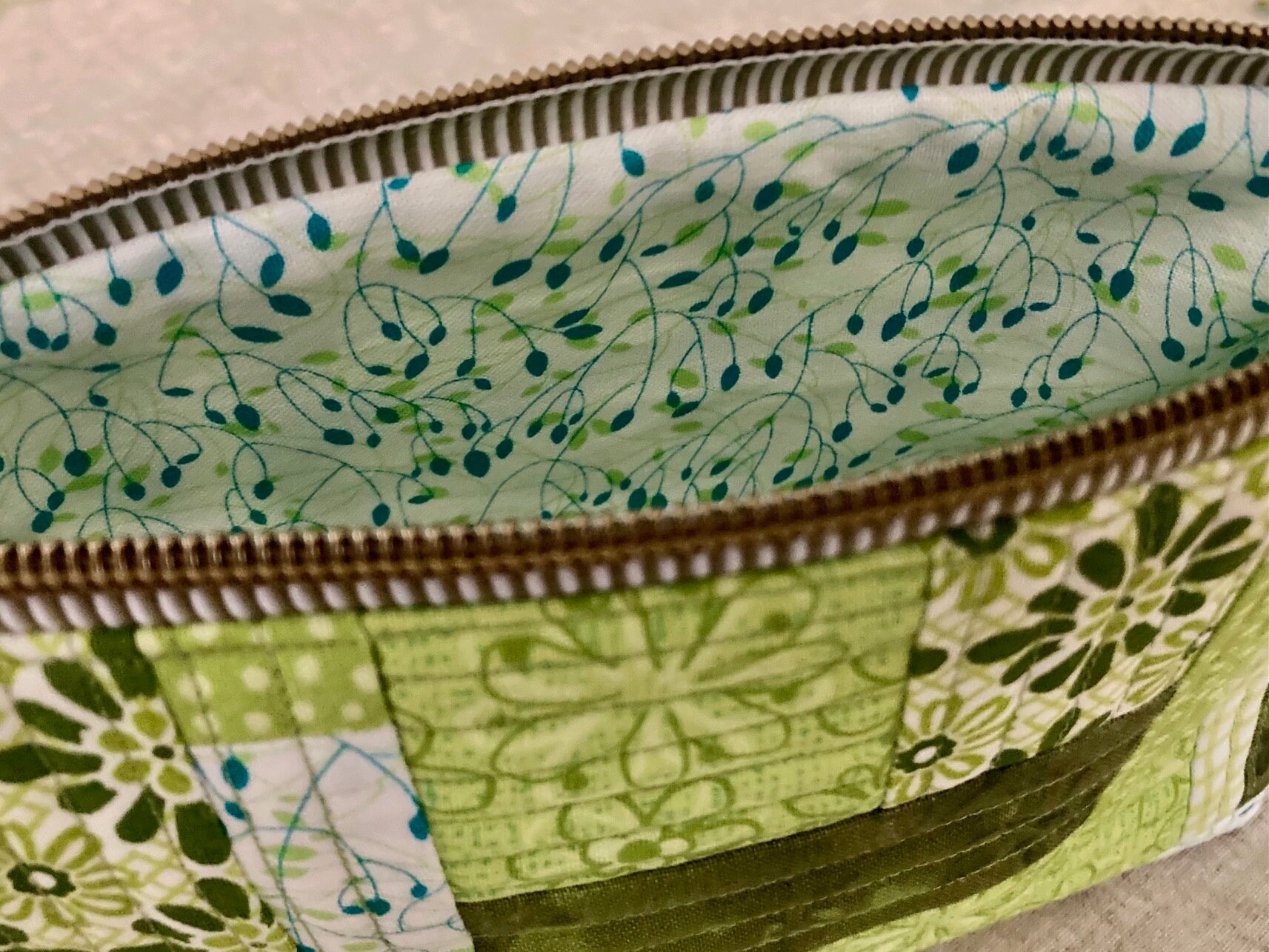 Quilted Patchwork Pouch - Etsy