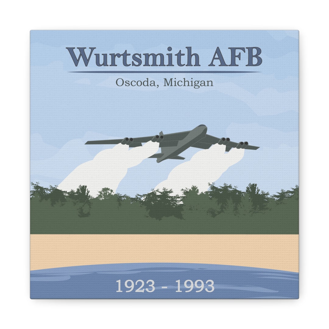 Canvas Print - Oscoda Michigan Wurtsmith Air Force Base - Etsy