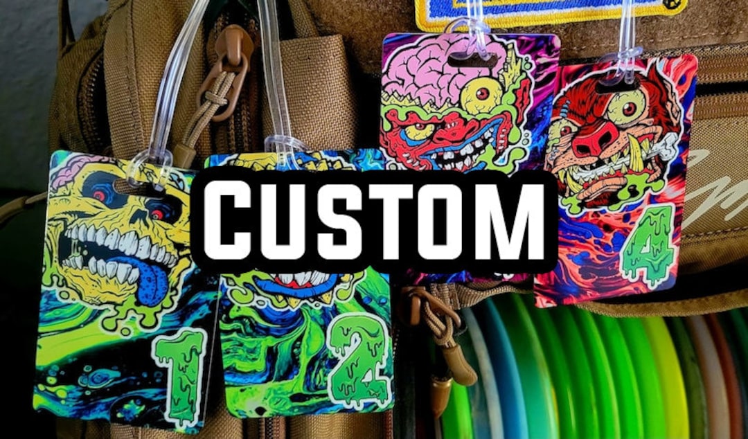 Custom Metal Disc Golf Bag Tags - Etsy