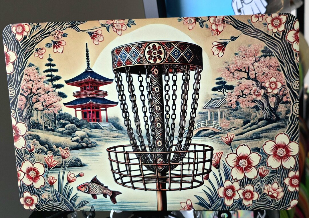 Japanese Style Disc Golf Metal Wall Art - Etsy