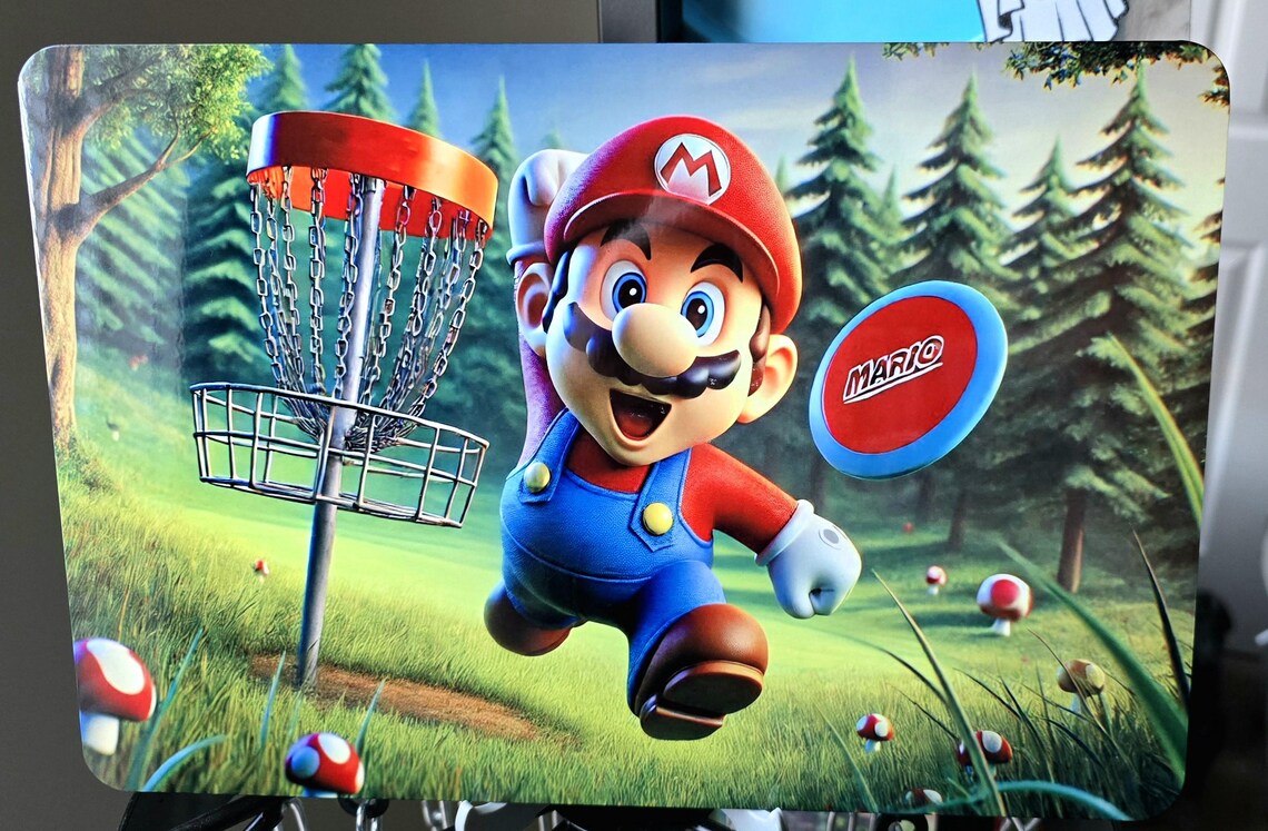 Mario Disc Golf Metal Wall Art - Etsy