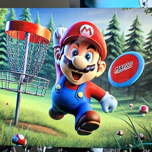 Mario Disc Golf Metal Wall Art - Etsy