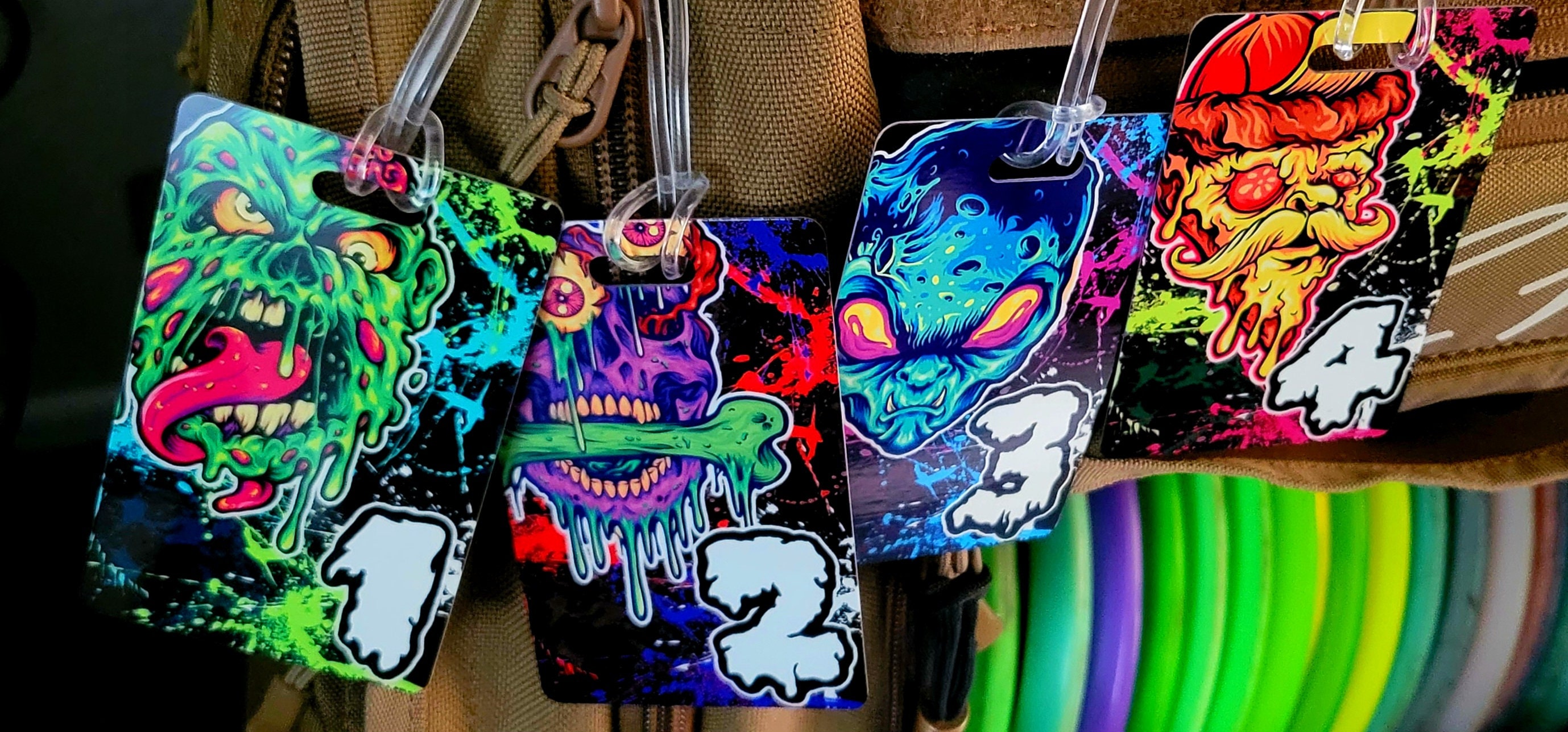 Disc Golf Bag Tags (set of 4) - Etsy
