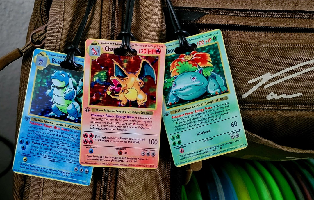 Pokemon Disc Golf Bag Tags (the Big Three) - Etsy