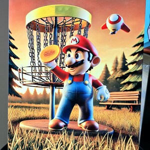 Mario Disc Golf Metal Wall Art - Etsy