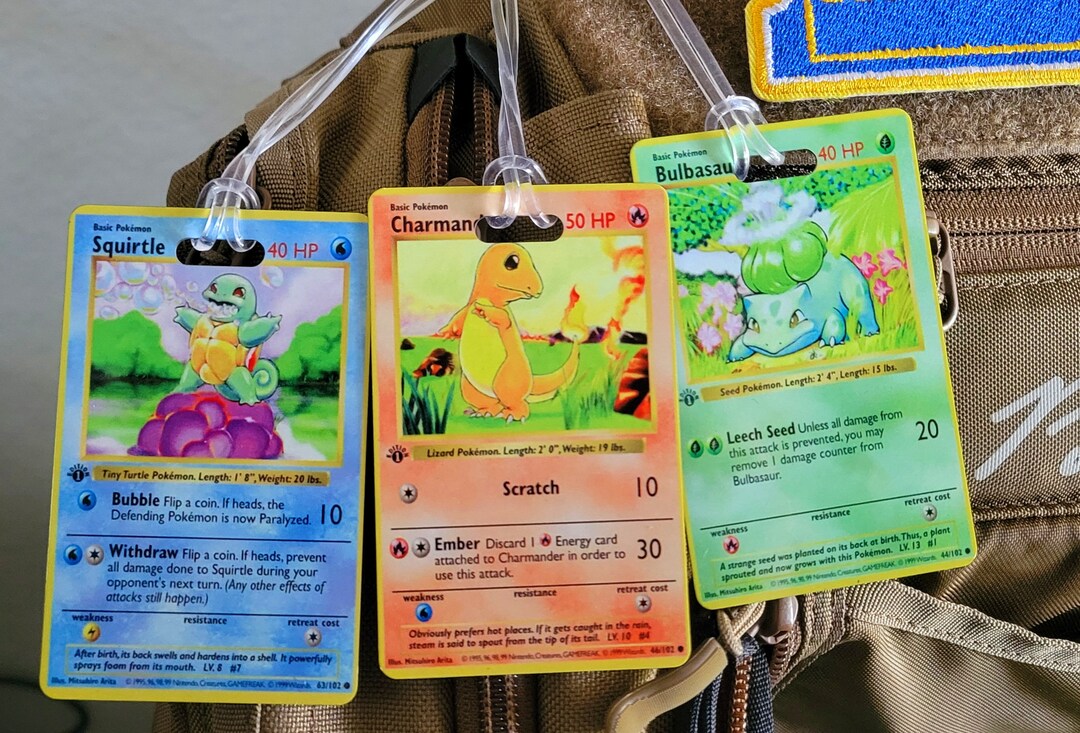 The Starters (pokemon Disc Golf Bag Tags) - Etsy