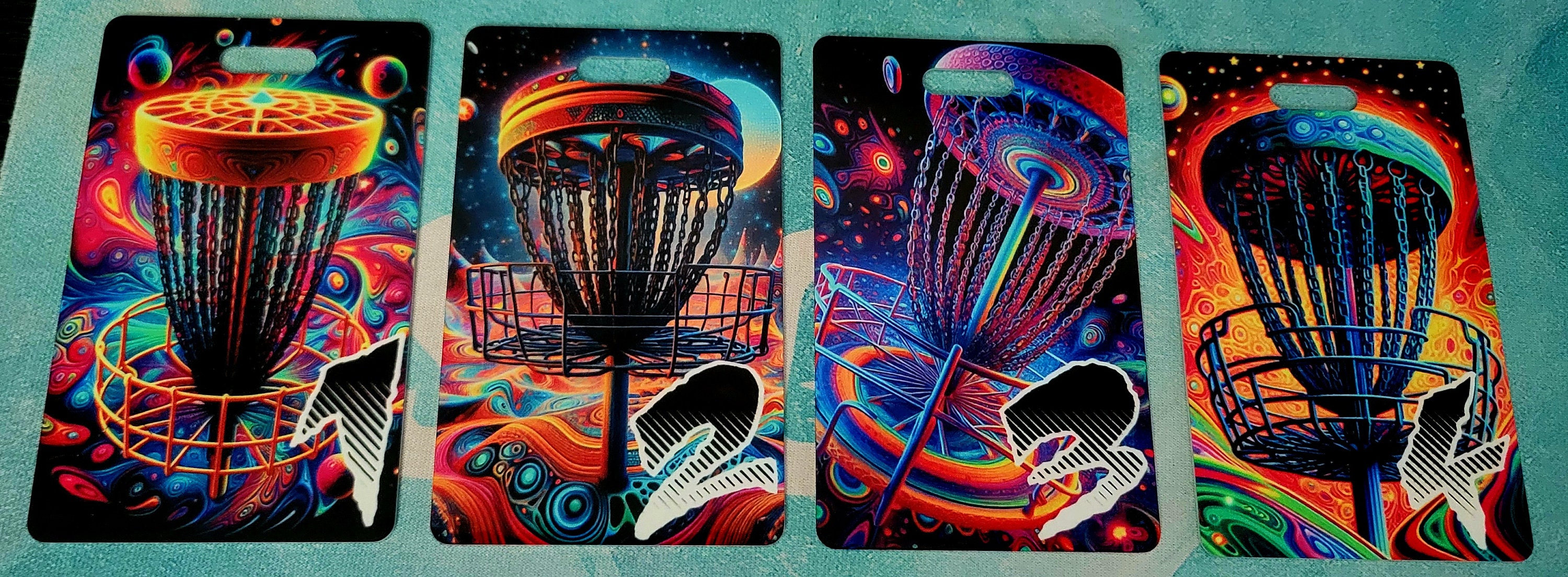 Disc Golf Bag Tags set of 4 - Etsy
