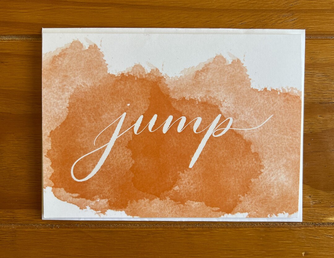 Jump Encouragement Card - Etsy