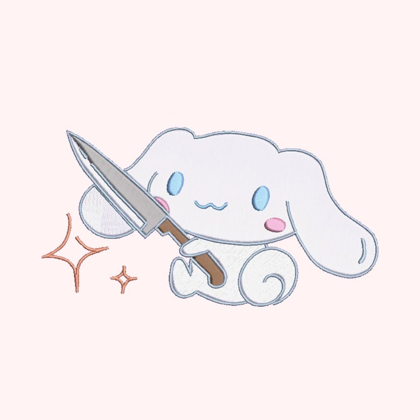 Evil Cinnamoroll Inspired Embroidered Hoodie S-XXL - Etsy UK