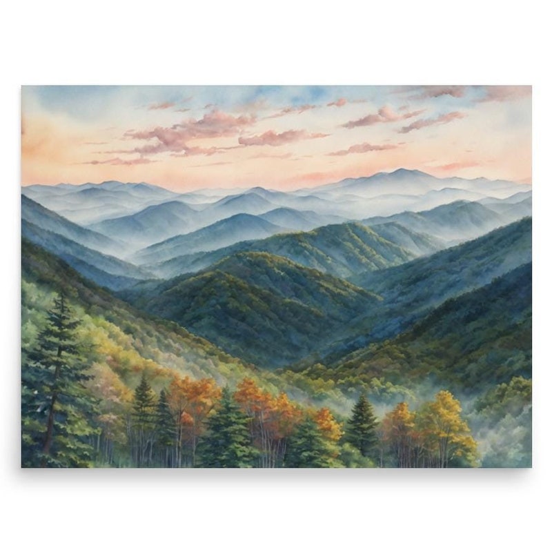 Appalachian Mountains Painting - Etsy