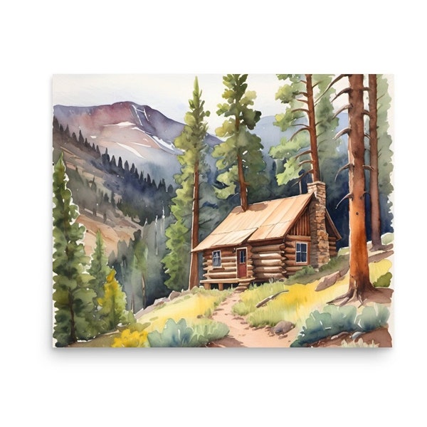 Cabin Painting - Etsy