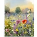 Wildflower Meadow Watercolor Art Print: Panoramic Landscape - Etsy