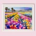 California Painting Carlsbad Flower Fields Watercolor Art Print ...
