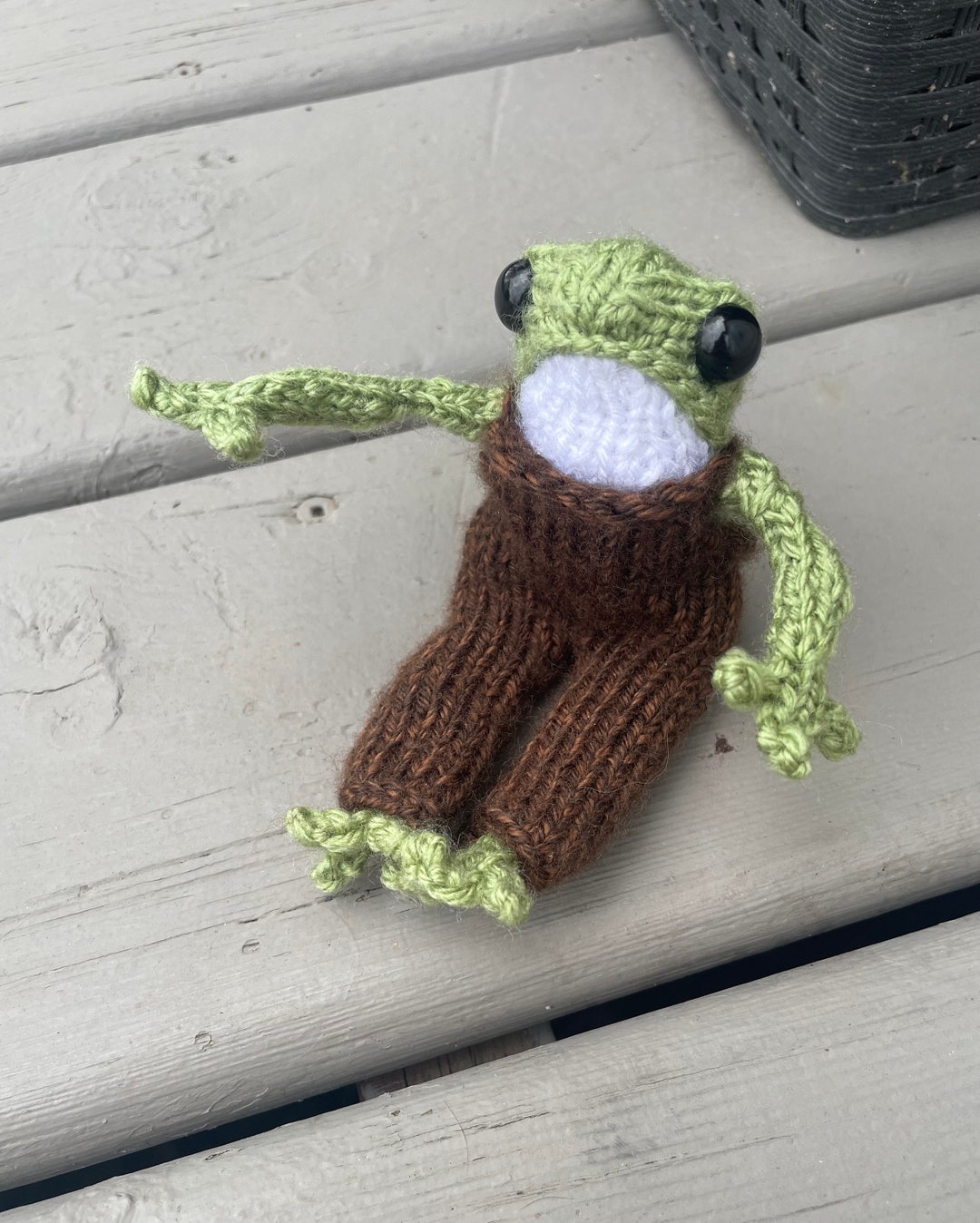 Custom Knitted Frog *OVERALLS ONLY* - Etsy