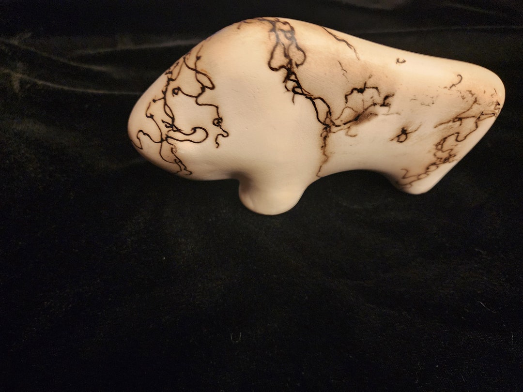 Horsehair Bison Molded Pottery - Etsy