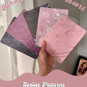 Kindle Cardstock Insert Celestial Zodiac Patterns Stars, Moon & Sun ...