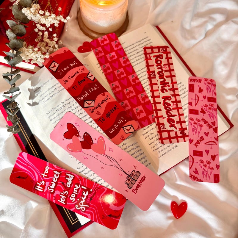 Valentine Bookmark - Etsy