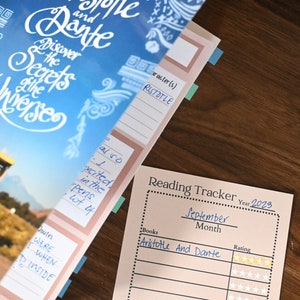 6 Book Review Cards |4.5”x6.5” | Pink, Sky Blue, Mint, and Pastel Brown ...