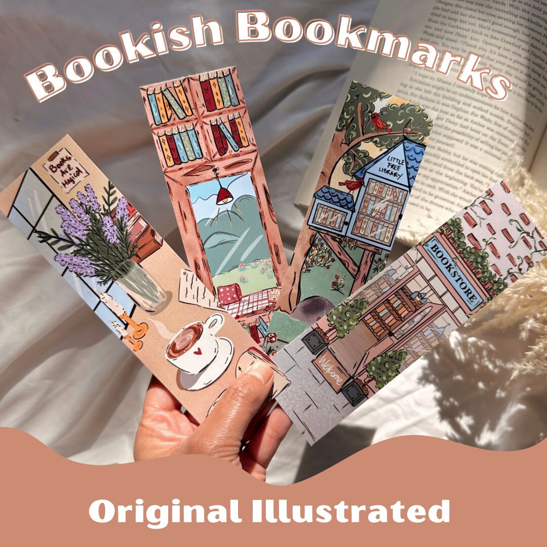 Original Illustrated Bookish Bookmarks | Bookstore, Booknook, Little ...