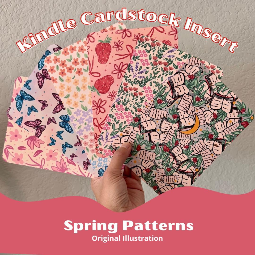 Kindle Insert, Paperwhite, Oasis, Colorsoft and Basic Kindle | Spring ...