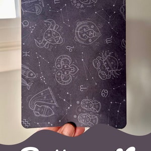 Kindle Cardstock Insert Celestial Zodiac Patterns Stars, Moon & Sun ...