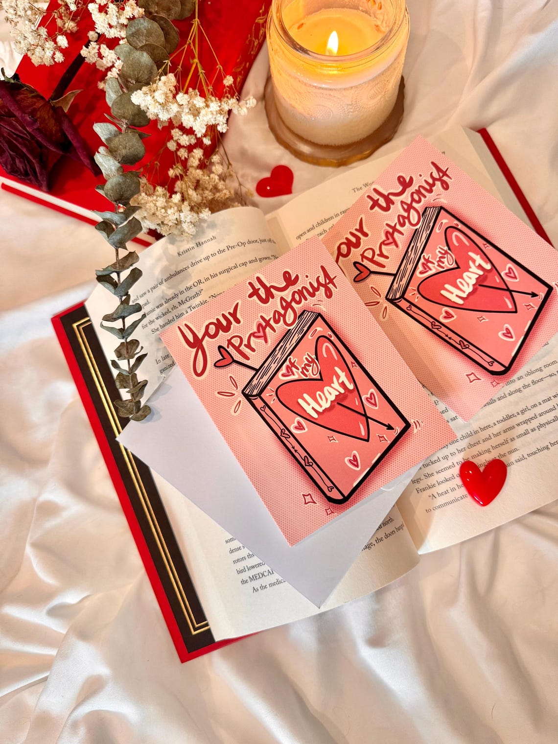 Set of 3 Valentines Bookish Greeting Cards or Individual | Valentine’s ...