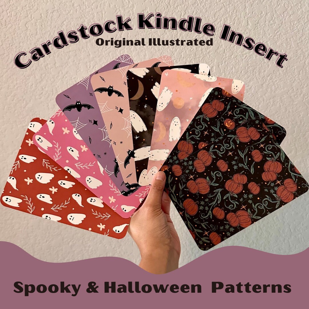 Original Illustration Halloween Cardstock Kindle Insert Spooky Vibe ...
