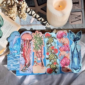Holographic Under the Sea Bookmark Collection: Mermaid, Dolphin, Sea ...