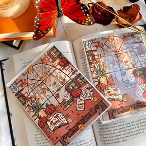 Fall Reading Nook Greeting Card Illustrated | Fall Into Reading ...