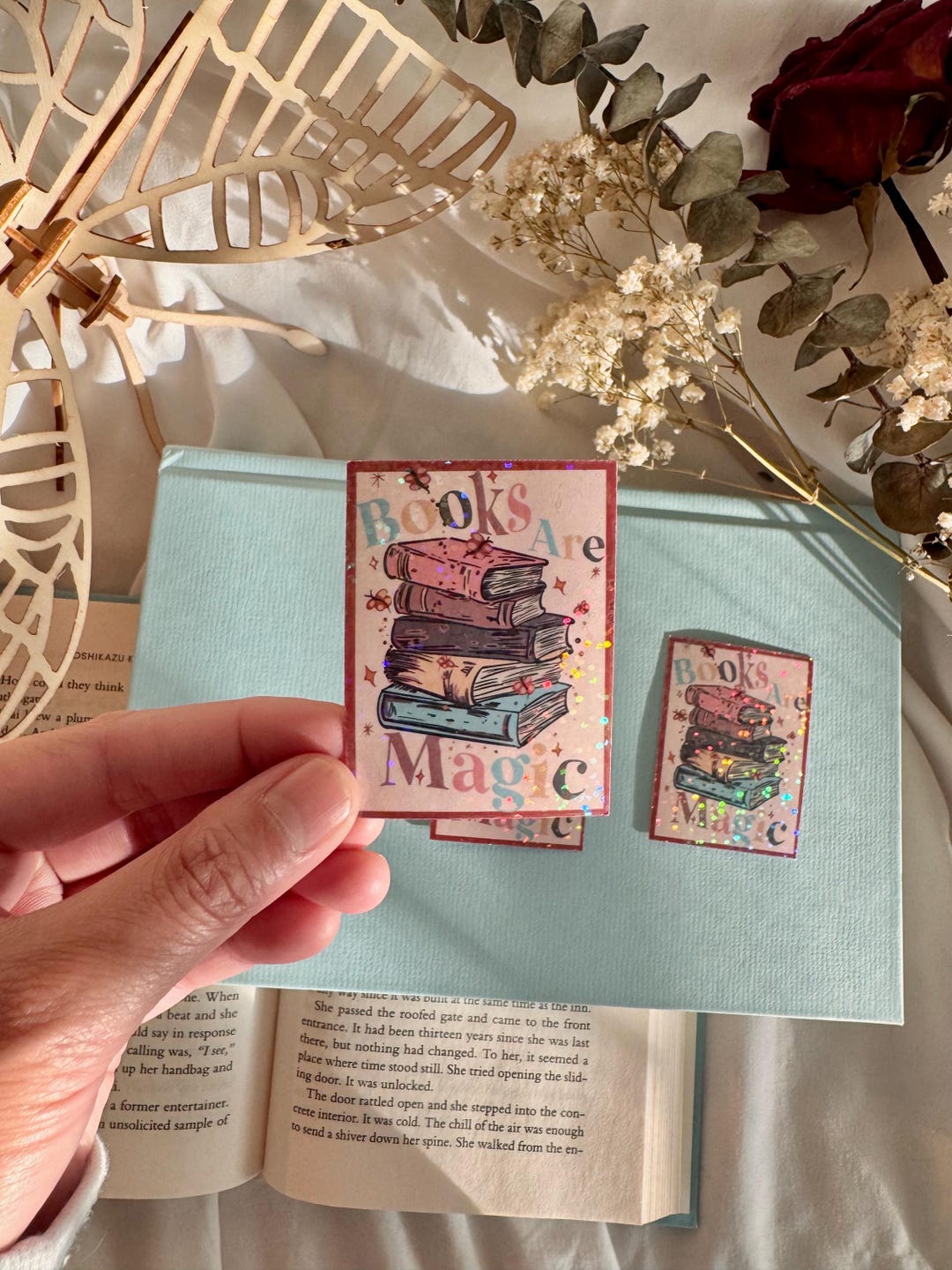 Books Are Magic Holographic Sticker: Book Lover Gift - Etsy