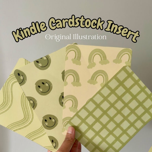 Kindle Green Paper Insert - Etsy