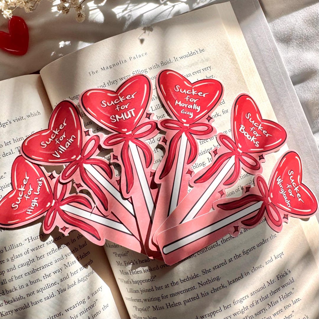 Sucker for Lollipop Valentine’s Stickers | Bookish Romance Tropes ...