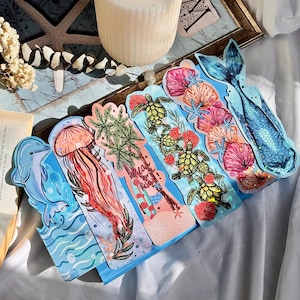 Holographic Under the Sea Bookmark Collection: Mermaid, Dolphin, Sea ...
