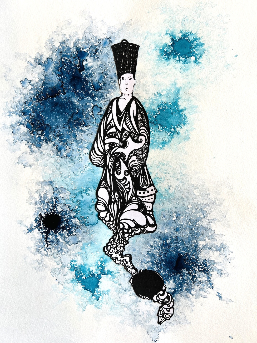 Stormy Genie - Original Art - Etsy