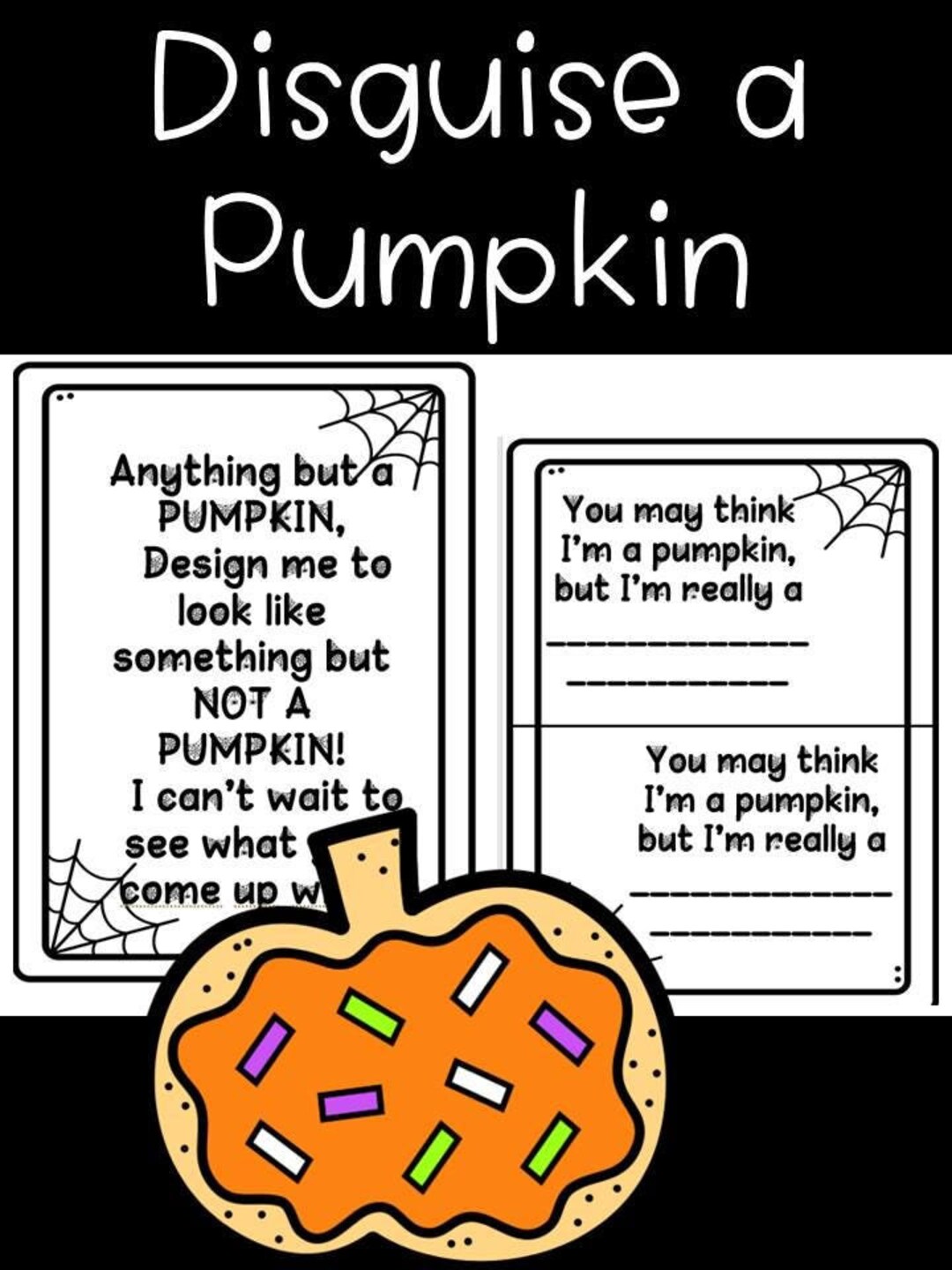Halloween: Disguise a Pumpkin and Writing | Craft | Bulletin Board ...