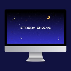Celestial Pixel: ANIMATED Twitch Screen Pack Twitch Overlay Screens ...
