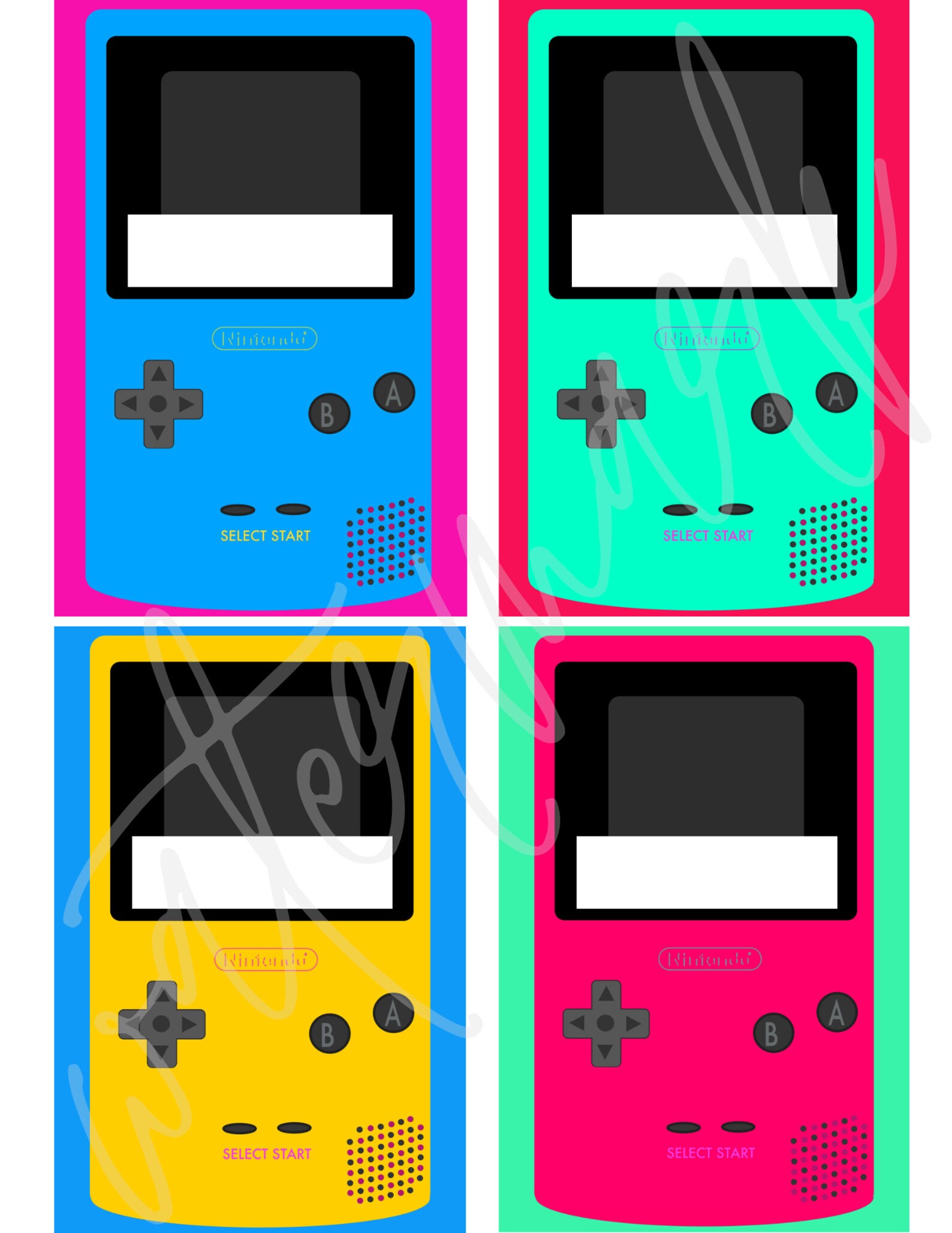 Printable Gameboy Color RA Door Decs - Etsy
