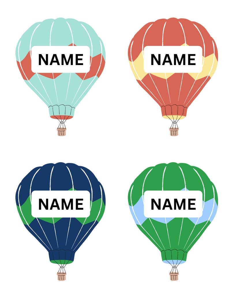 Printable RA Hot Air Balloon Door Decs - Etsy