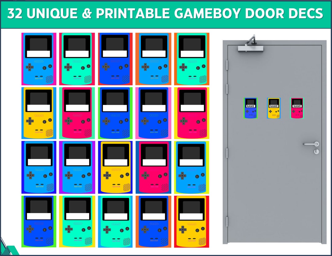 Printable Gameboy Color RA Door Decs - Etsy