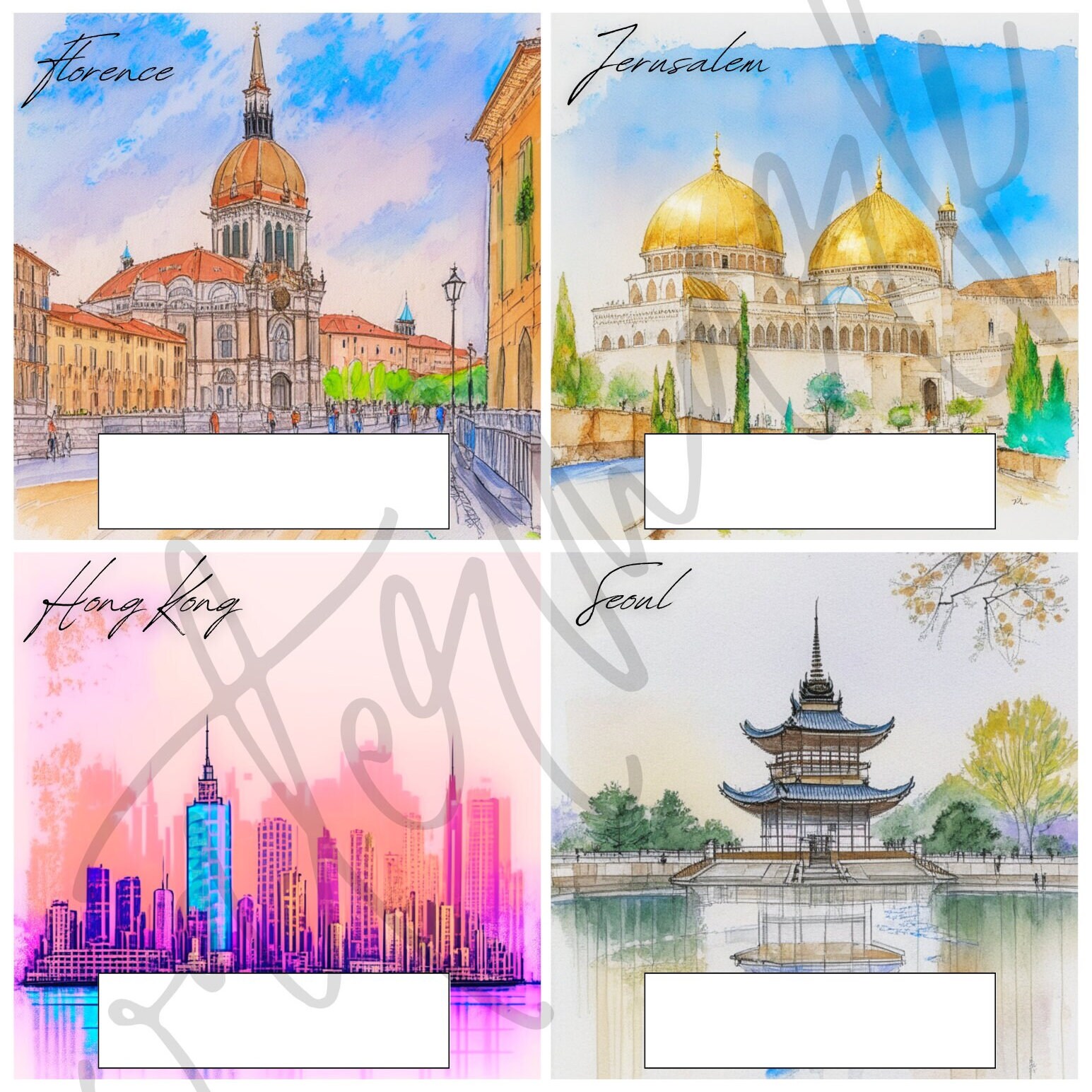 Printable 'cities of the World' RA Door Decs - Etsy