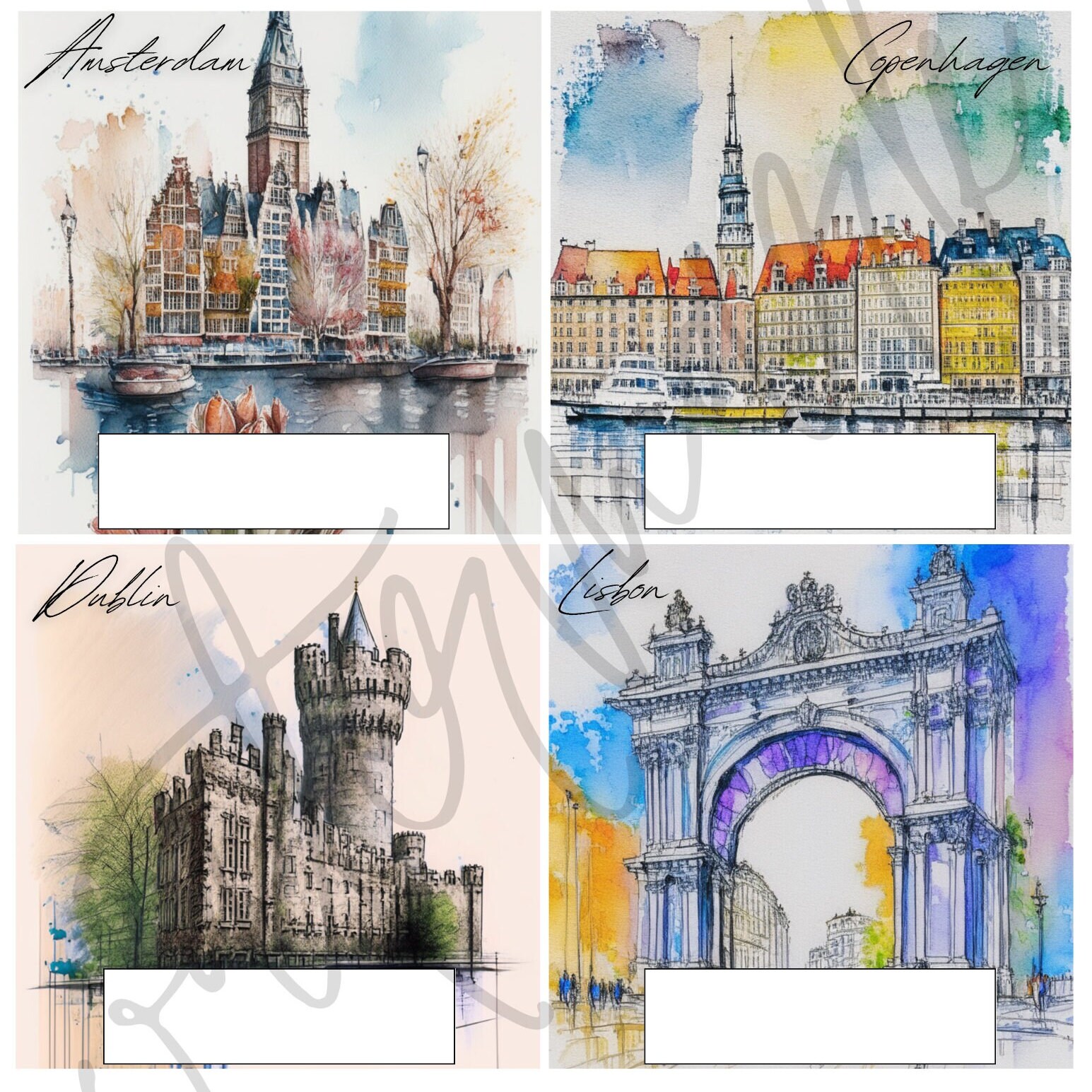 Printable 'cities of the World' RA Door Decs - Etsy