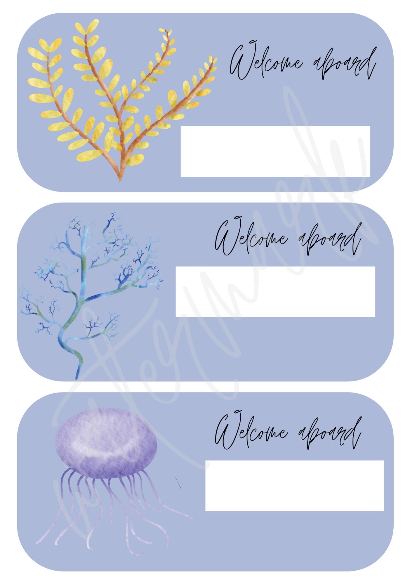 RA 'welcome Aboard' Nautical Door Decs - Etsy