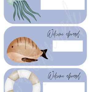 RA 'welcome Aboard' Nautical Door Decs - Etsy