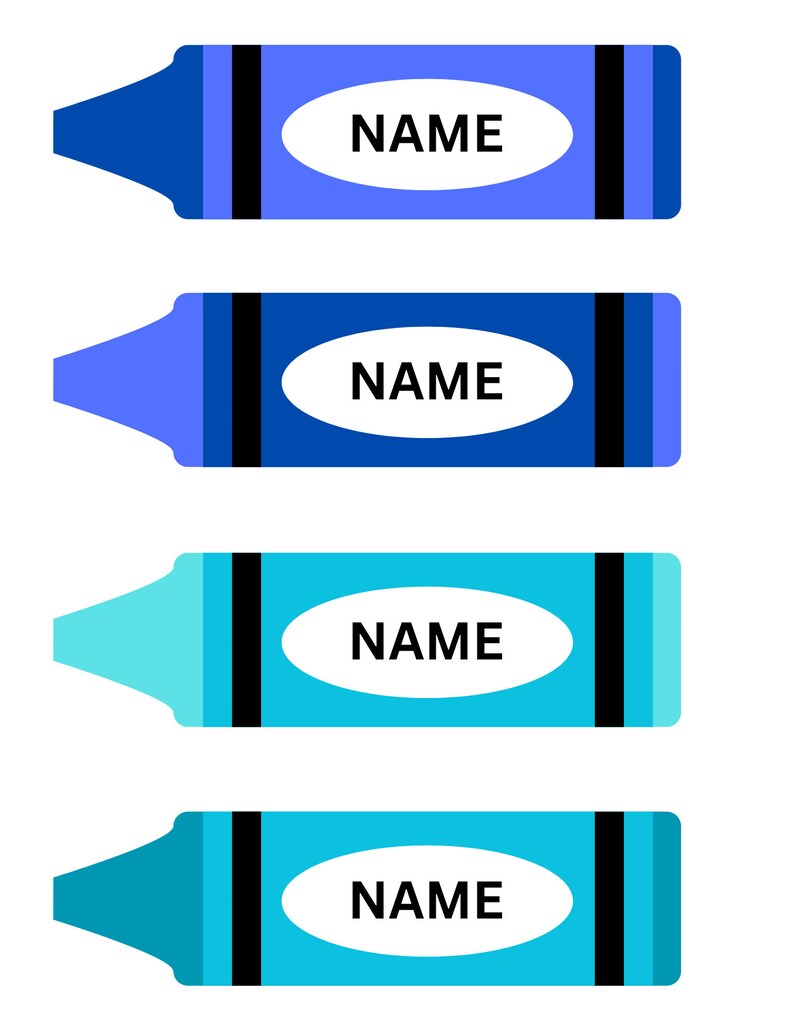 Printable RA Crayon Door Decs - Etsy