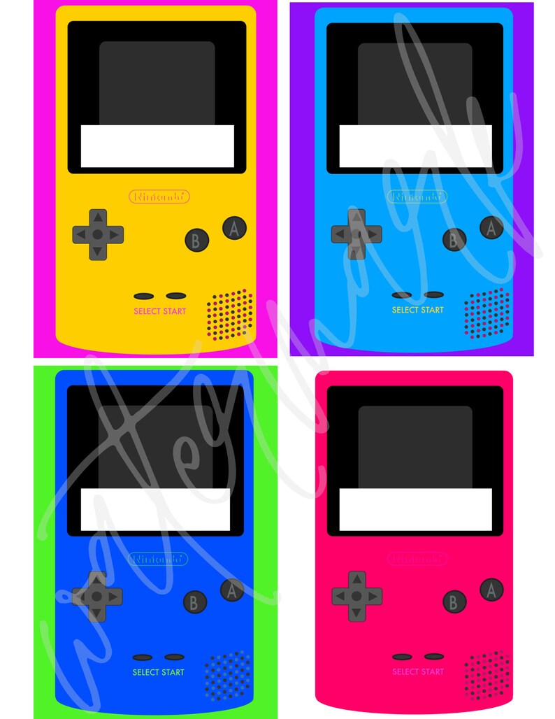 Printable Gameboy Color RA Door Decs - Etsy